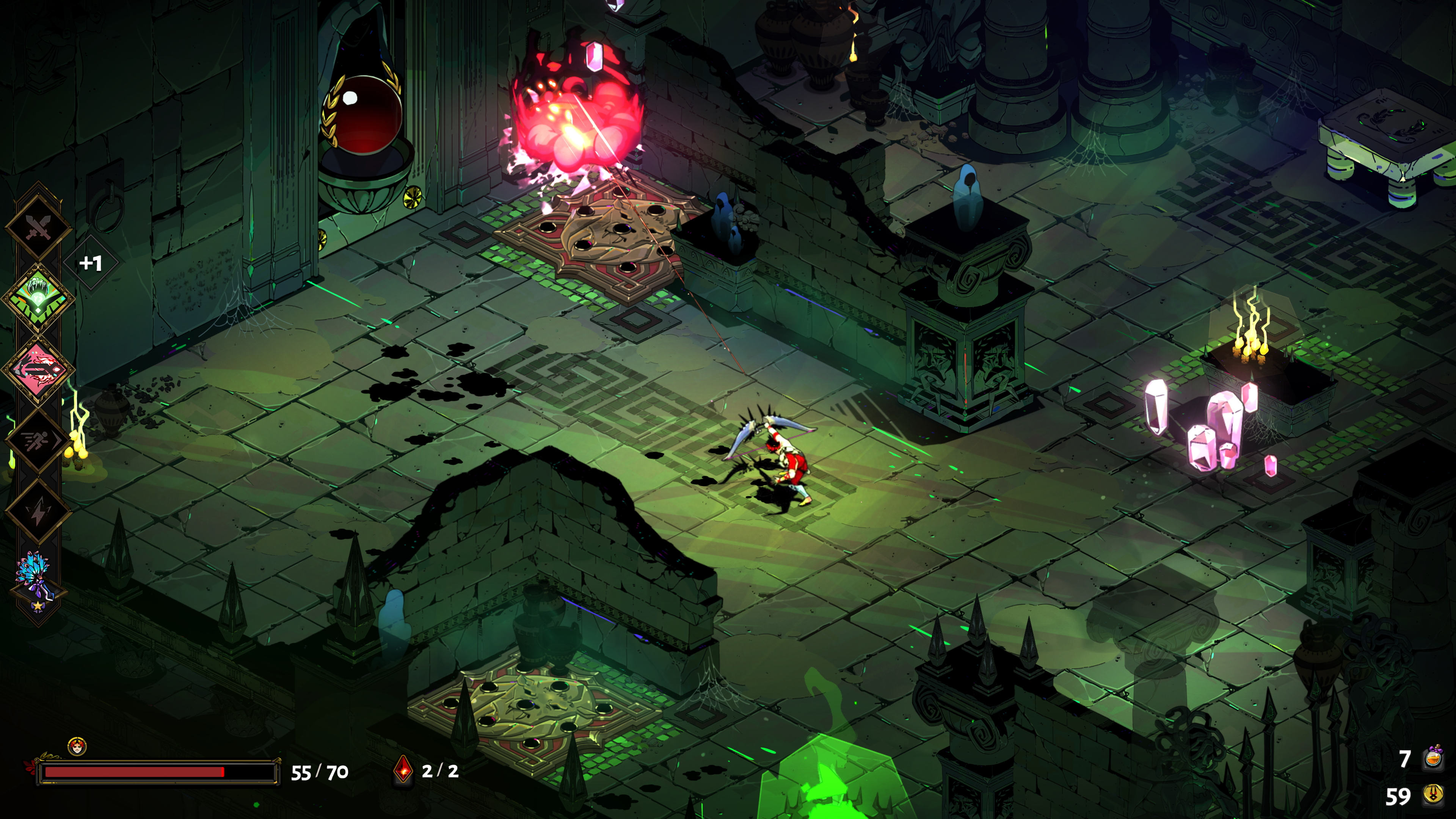 Hades - The Rogue-like dungeon crawler of the Greek Mythology.